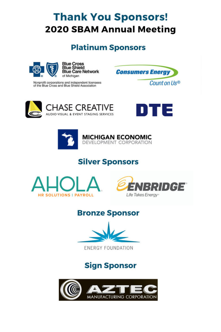 2020 SBAM Annual Meeting - SBAM | Small Business Association of Michigan