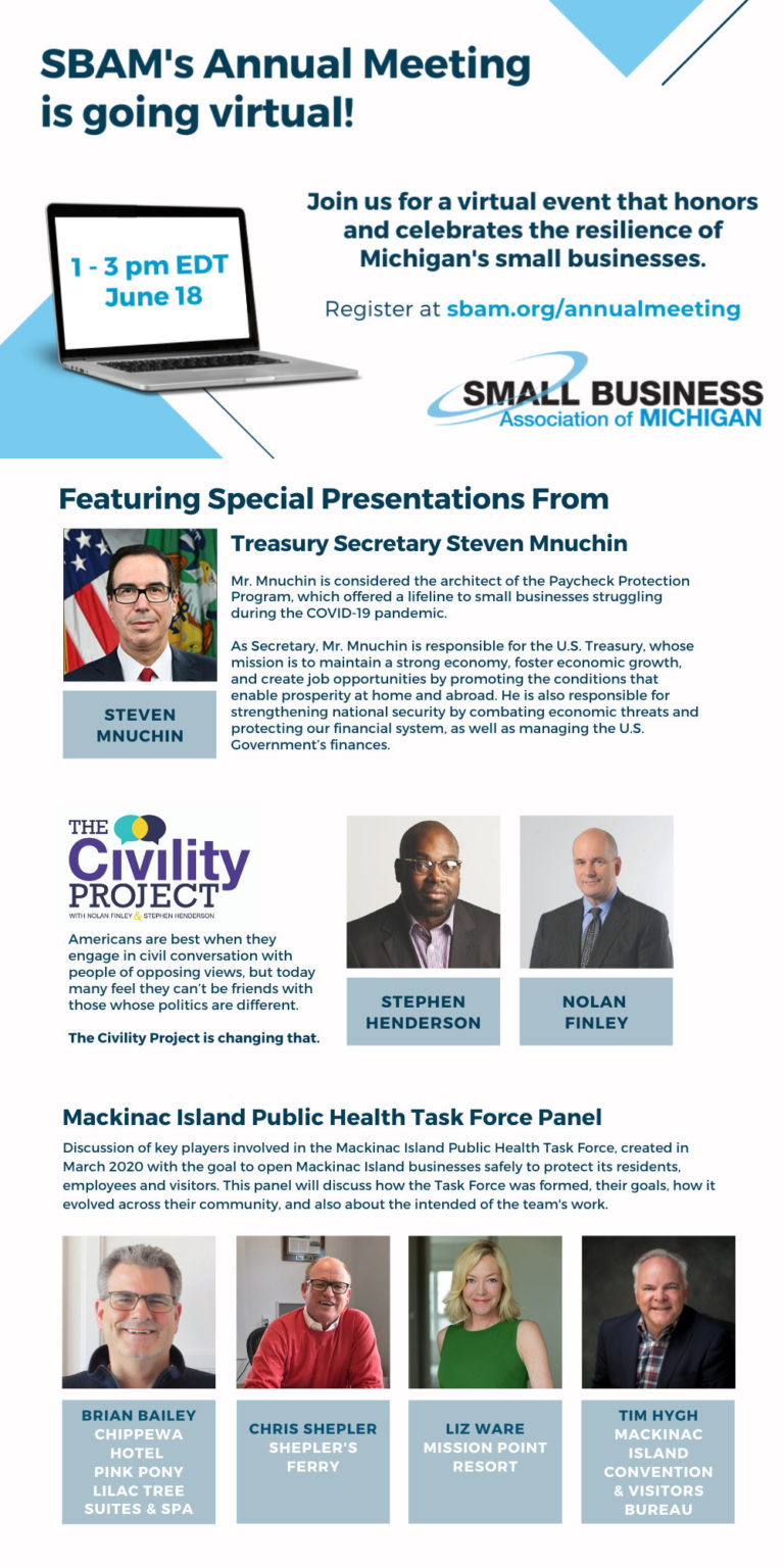 2020 SBAM Annual Meeting - SBAM | Small Business Association of Michigan